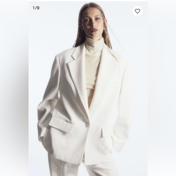 COS | Jackets & Coats | Brand New With Tags Oversized White Cos Blazer ...